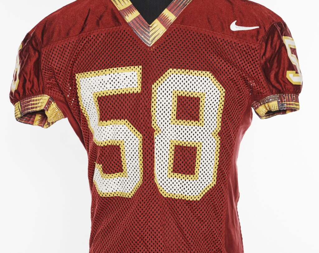 Garnet No. 58 FSU jersey